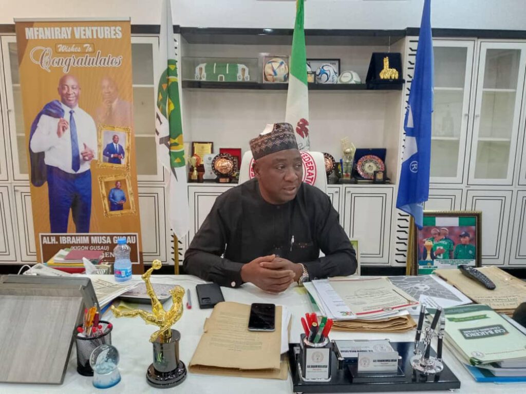 Worried NFF President Ibrahim Gusau assures of commitment to revive ...