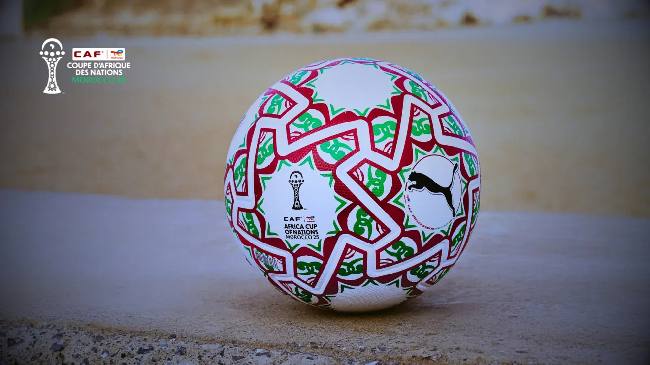CAF and PUMA reveal official match ball for AFCON Morocco 2025 ...