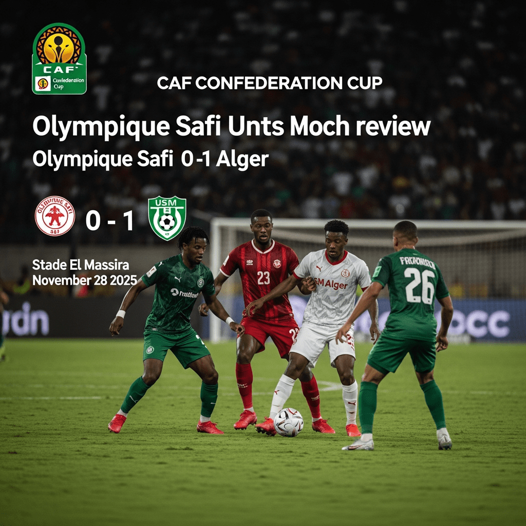USM Alger Clinches Victory Against Olympique Safi with 1-0 Scoreline in ...