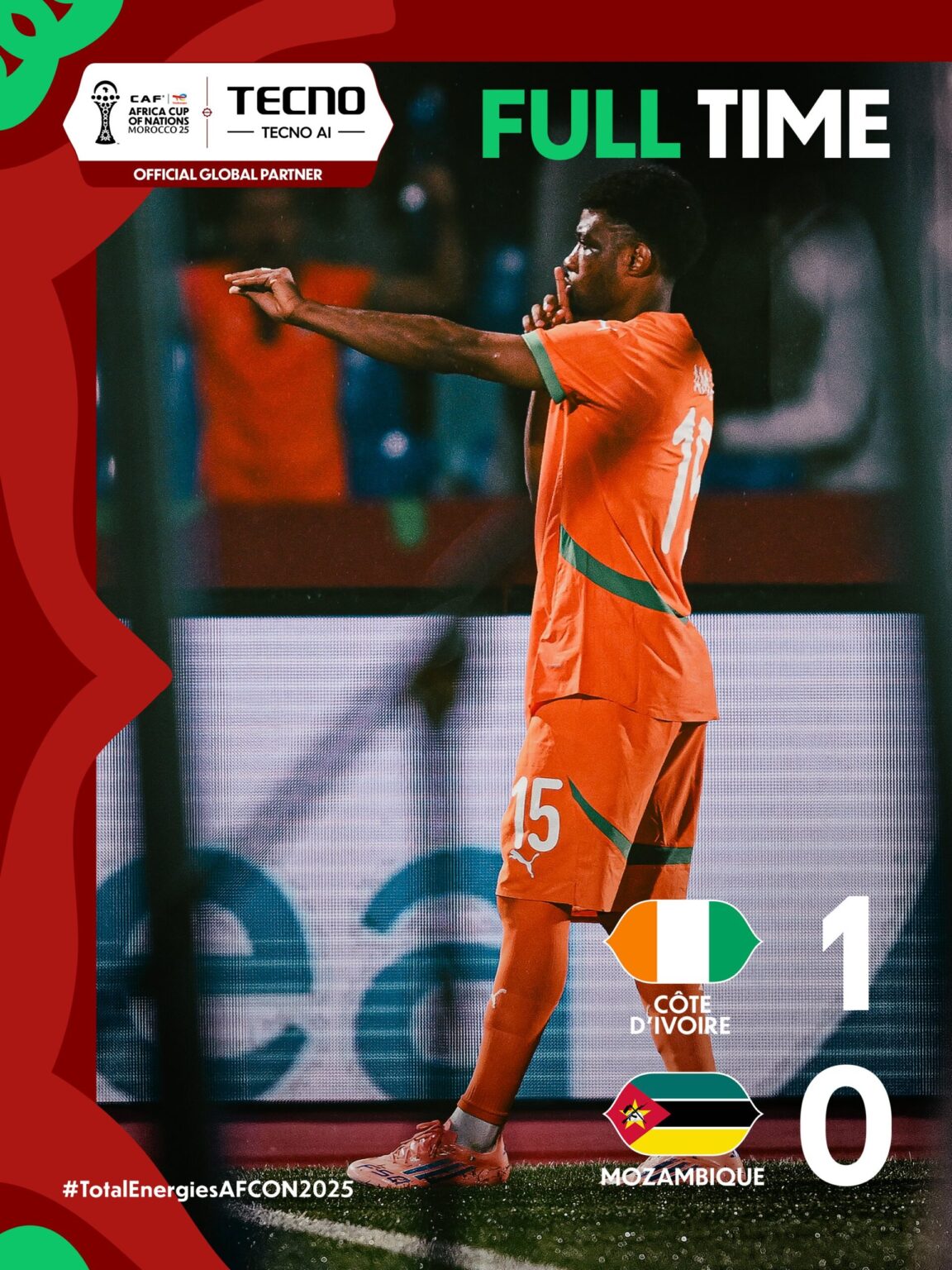 AFCON 2025: Ivory Coast 1-0 Mozambique - MATCH HIGHLIGHTS