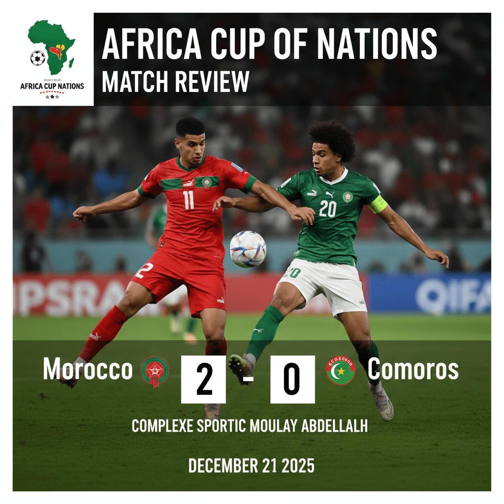 MOROCCO vs COMOROS: 2-0 Victory for Morocco in 2025 Africa Cup of ...