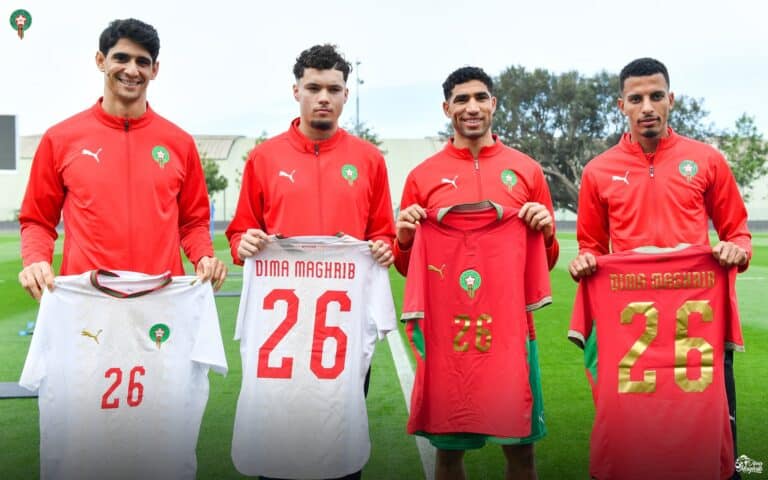 Morocco stars show off new jerseys ahead of 2026 World Cup