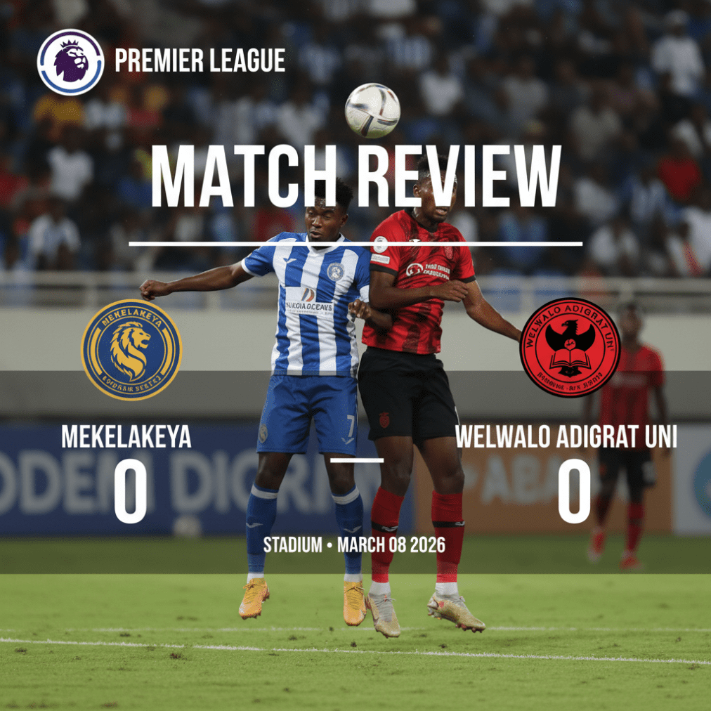 Mekelakeya vs Welwalo Adigrat Uni 0:0, 2026-03-08, Ethiopia Premier ...