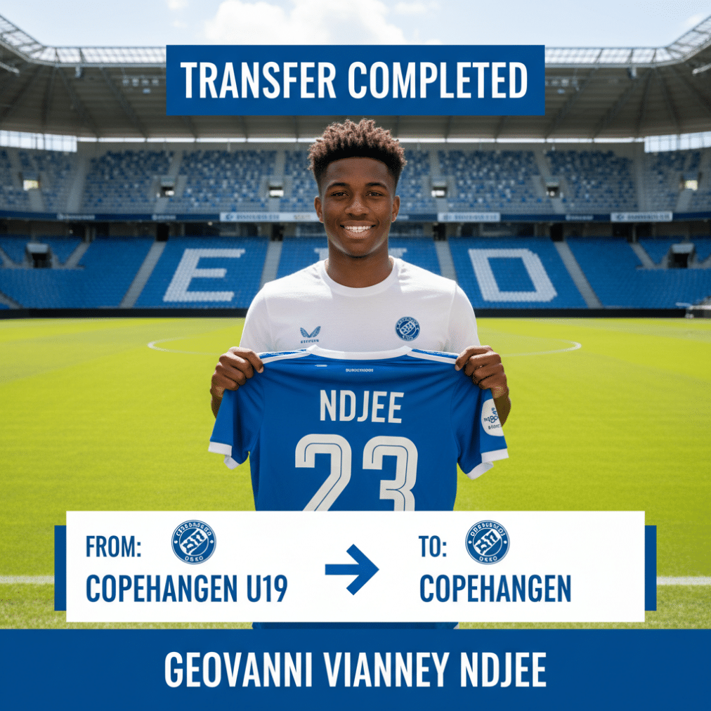 Geovanni Vianney Ndjee: Copenhagen promote Cameroon teenager to ...
