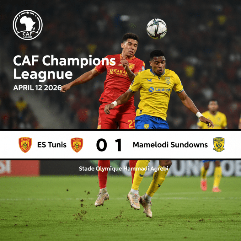 ES Tunis 0-1 Mamelodi Sundowns: León Muñiz Strike Puts Sundowns in ...