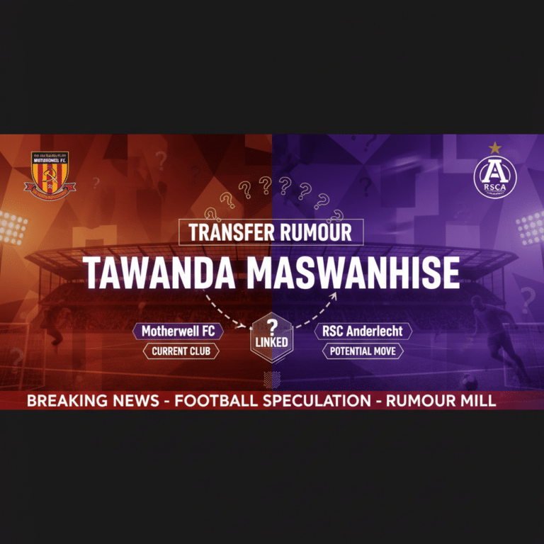 Tawanda Maswanhise: Motherwell forward linked with RSC Anderlecht move