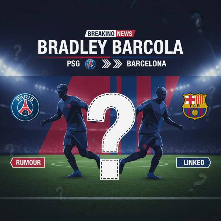 Bradley Barcola: Barcelona linked with €70m move for PSG winger