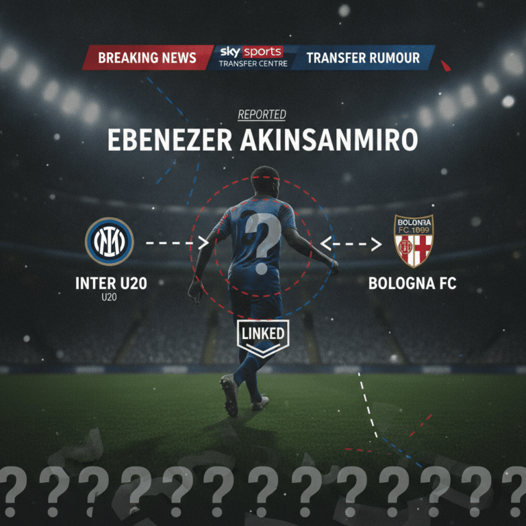 Ebenezer Akinsanmiro: Bologna linked with Nigeria midfielder valued at €7m